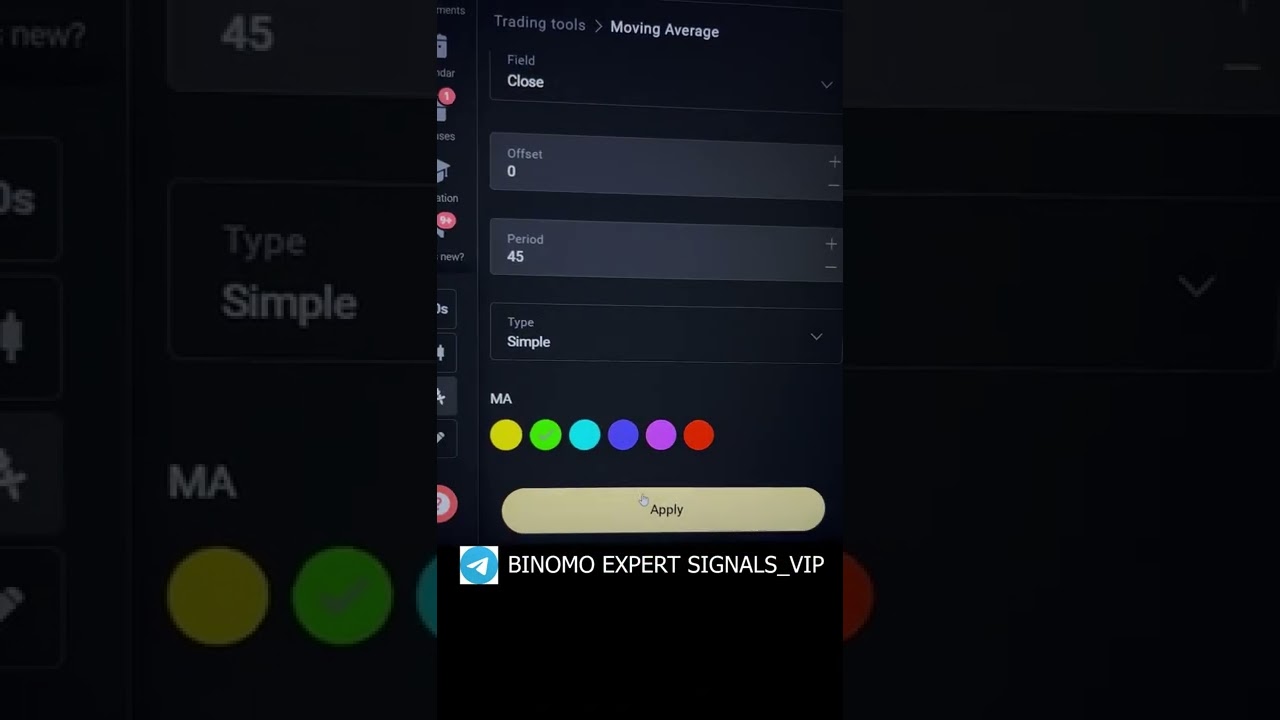 Moving Average Under 1 Minute || Binomo Bug Today Best Strategy || BINOMO EXPERT #shorts