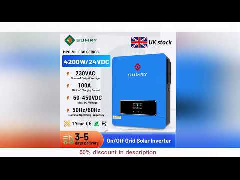 Why Everyone’s Talking About This Product! Sumry on/ Grid 4200w Solar Inverter 24V 50/60HZ Hybrid
