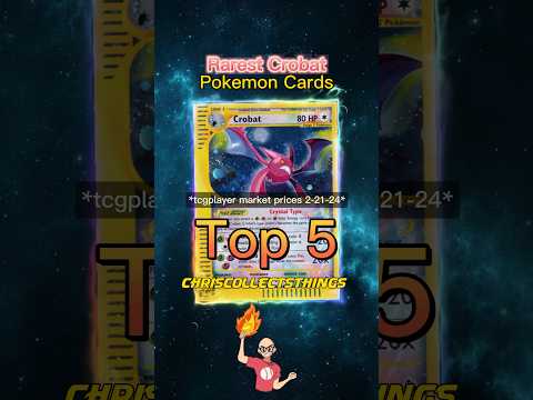 Top 5 RAREST Crobat Cards 🦇 #shorts #pokemontcg #crobat