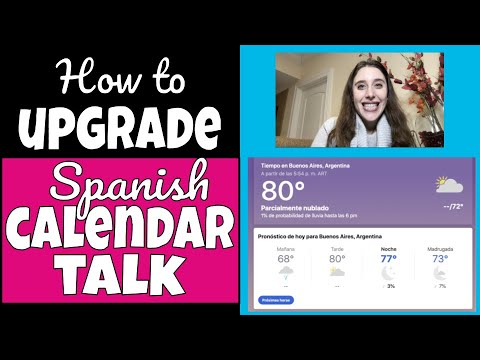 Calendar Talk UPGRADE with Spanish culture