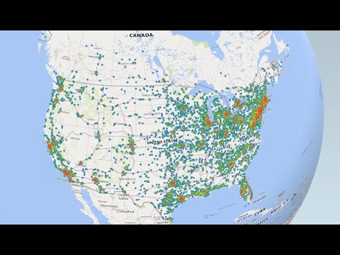 Global Map Tour of Media Missionaries by Zip Codes, 3-27-2024
