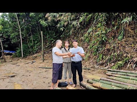 The carpenter started work to build a house for the poor girl