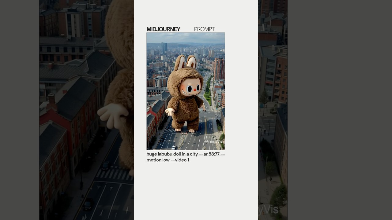 Create a GIANT Labubu Doll in Minutes with Midjourney Prompt