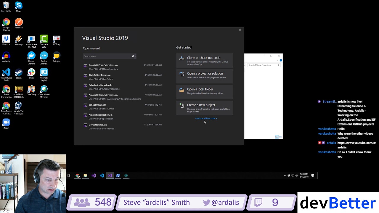 Ardalis - Working on the Ardalis.Specification and EF Extensions GitHub projects
