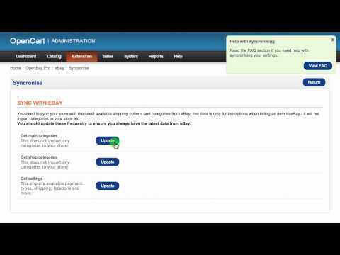 How to Sync Settings with eBay in OpenBay Pro!