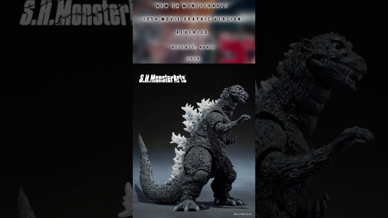 |NEW| SH MONSTERARTS GODZILLA 1954 (movie graphic version) OFFICIALLY REVEALED
