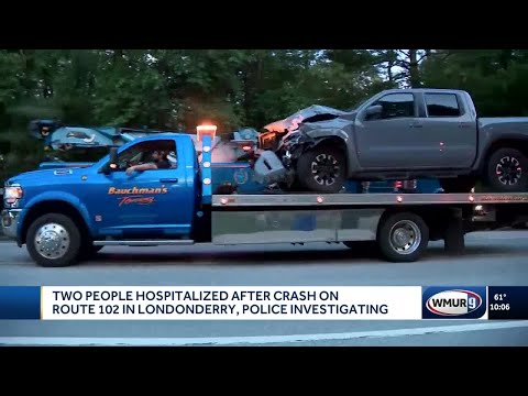 2 people hospitalized after multi-vehicle crash in Londonderry Monday night, police say