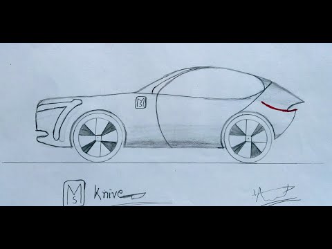 Designing a Car – from imagination to Sketch | MS KNIVE | CAR DESIGNOLOGY , automotive designs.