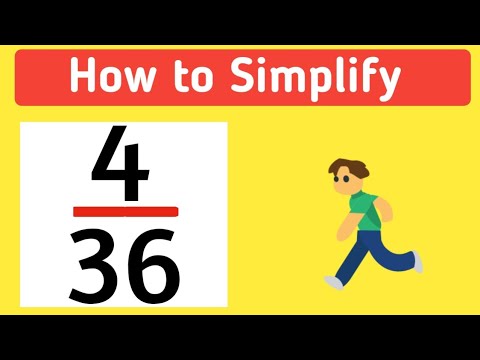 How to Simplify the Fraction 4/36