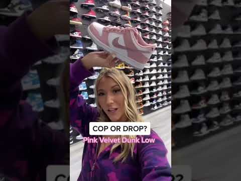 PINK VELVET NIKE DUNK LOW?! 🤯👟 (COP OR DROP) #shorts #sneakers