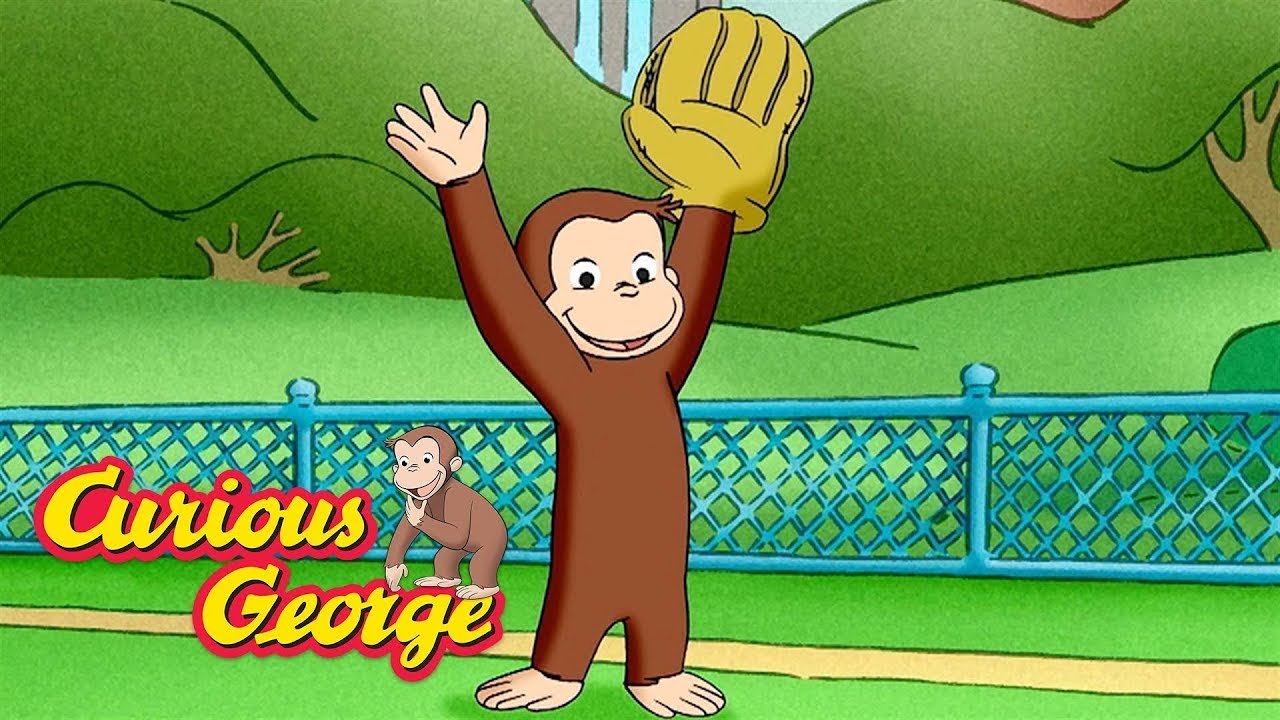 Curious George 🐵 George's first baseball game 🐵 Kids Cartoon 🐵 Kids Movies