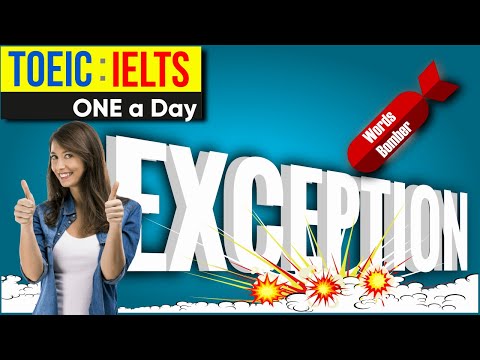 Exception meaning | Learn English vocabulary |does not follow a rule | IELTS Vocabulary words