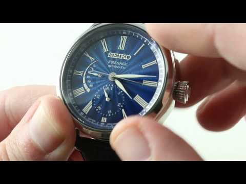 Seiko Presage ENAMEL DIAL Power Reserve Limited Edition SPB073 Luxury Watch Review