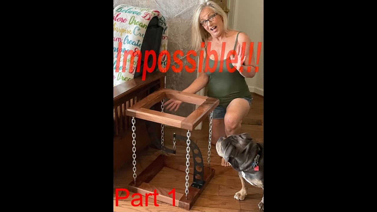 Impossible floating tensegrity table floats on chains