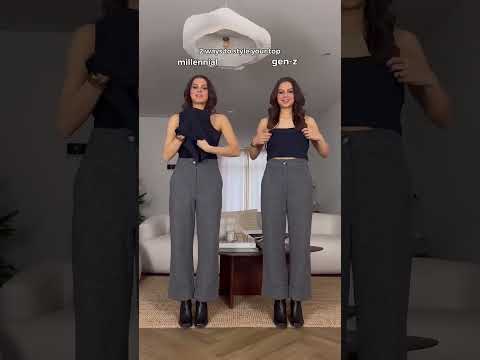 millennial or Gen Z blouse outfit #fashion #fashionstyling #fashionhouse #ootd