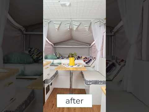 Pop-Up Camper Remodel Before and After