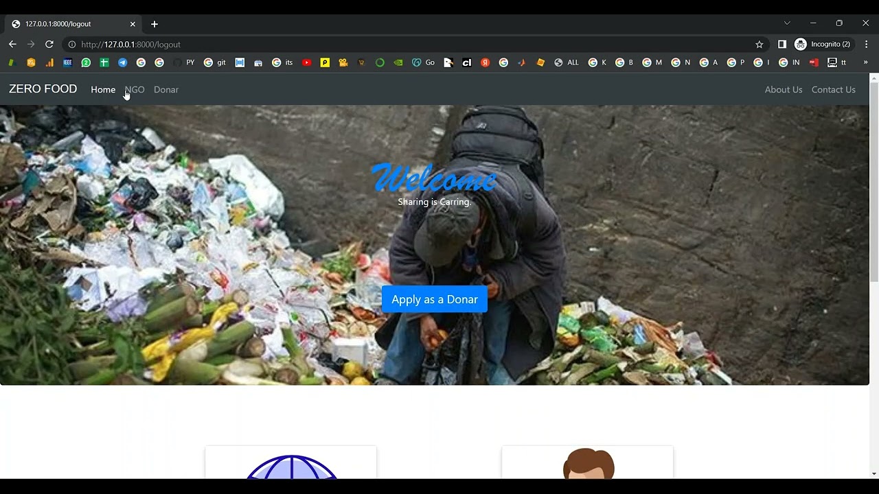 Food Waste Management using Food Donation Django App in Python Projects