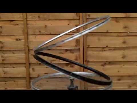 Spinning bicycle wheel thing (NOT perpetual motion)