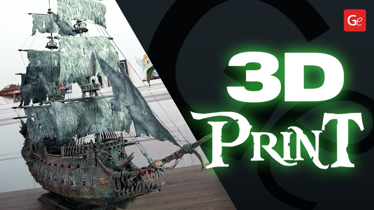 Flying Dutchman 3D Model from Pirates of the Caribbean | Make Game Real