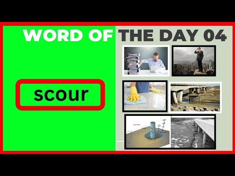 Word of the Day 4 | scour | vocabulary | Ielts | Daily English | ET8 | shorts