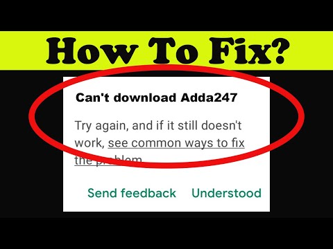 Fix Can't Adda247 App on Playstore | Can't Downloads App Problem Solve - Play Store