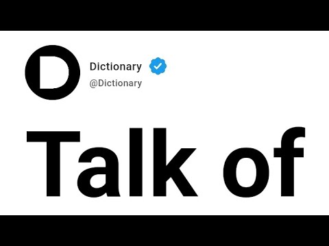 Talk of Meaning In English