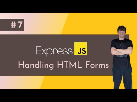 Node and Express - Handling HTML Forms