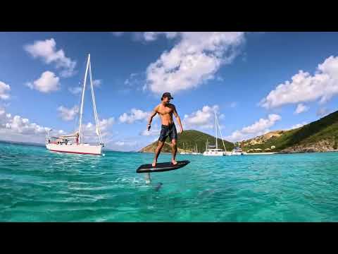James Jenkins explores the BVI on Fliteboard ULTRA
