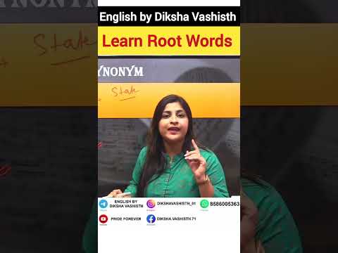 Root words #shorts #learnenglish #ssc #nda #airforce #navy #agniveer #viral #defence #exam #english