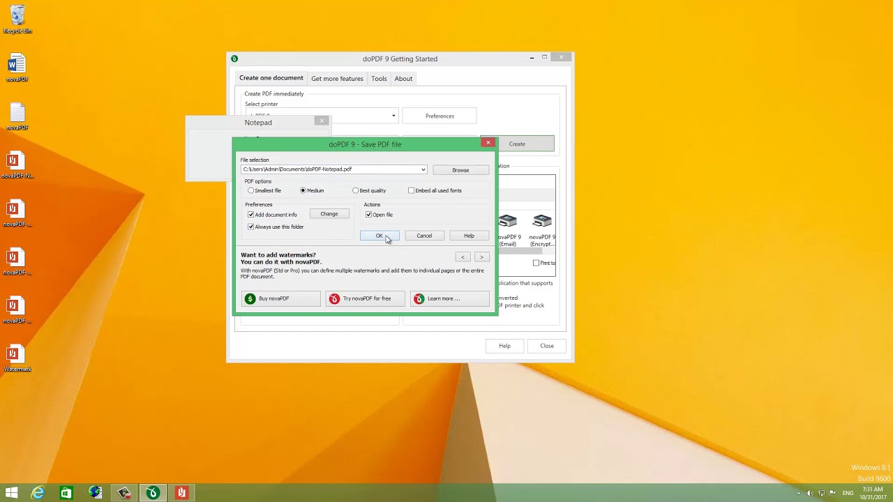 How to create PDF files with doPDF 9