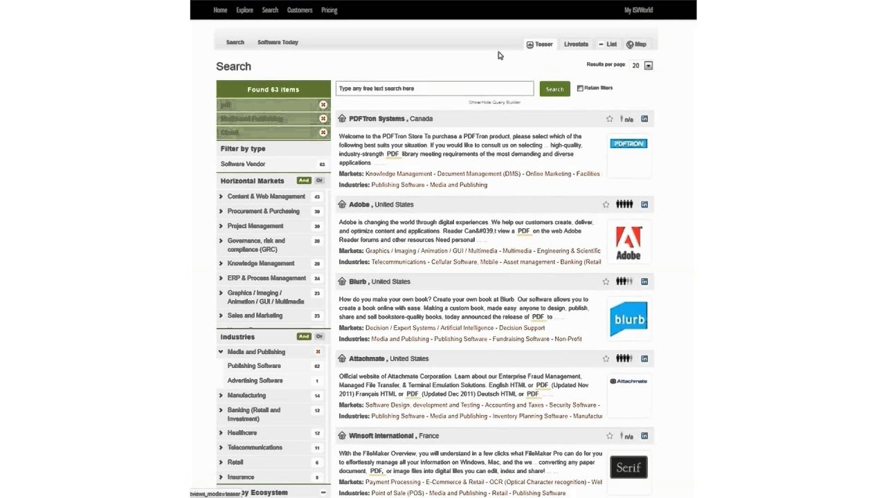 1-minute demo of ISVWorld features