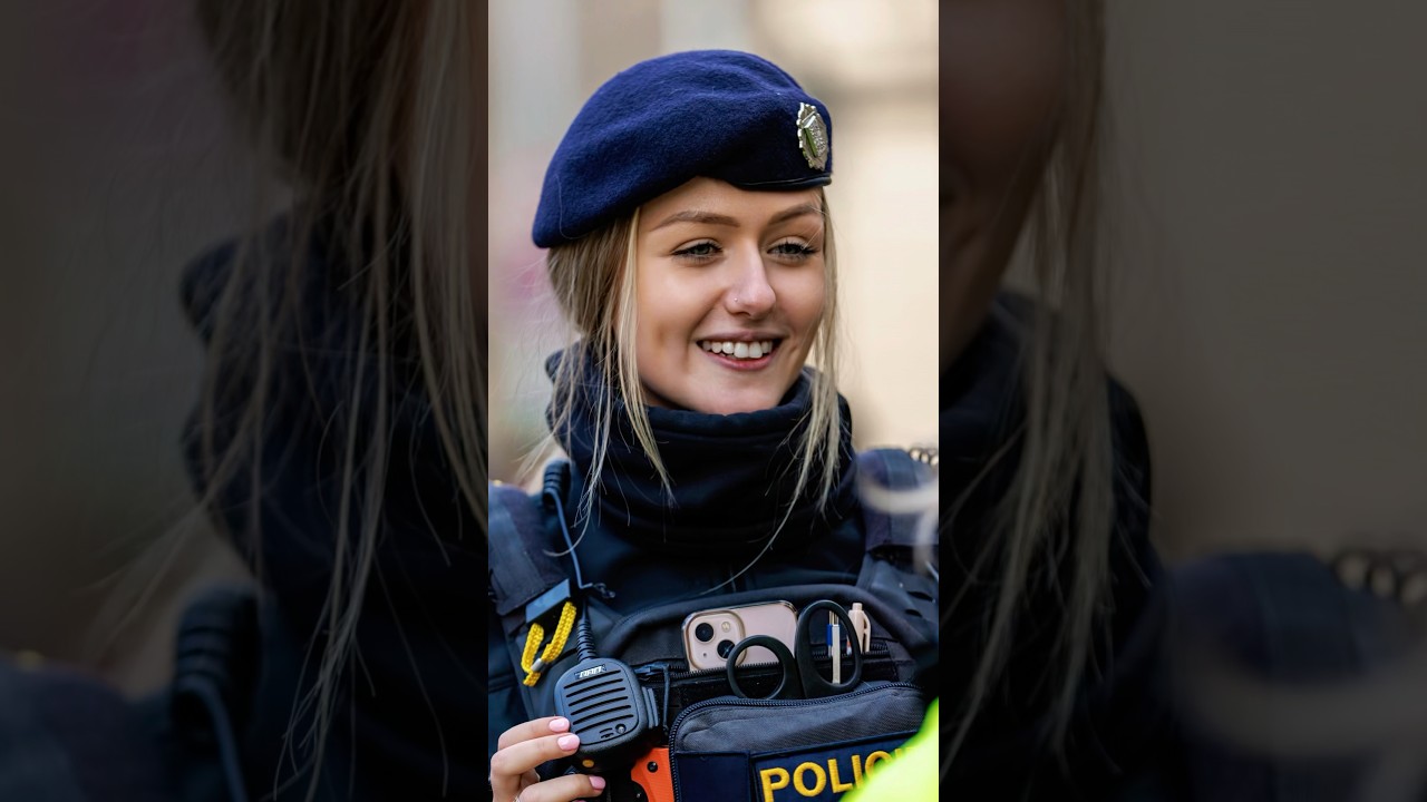 Beautiful eyes of an amazing policewoman #police #streetphotography #gift