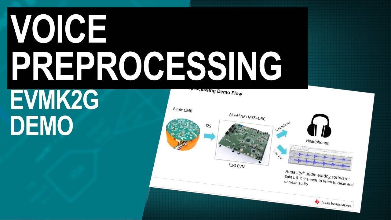 Demonstrating Voice Preprocessing on the EVMK2G