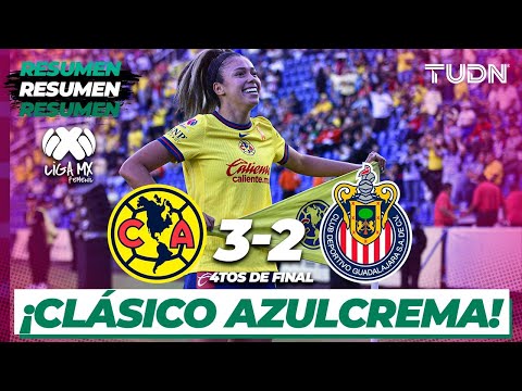 HIGHLIGHTS - América 3-2 Chivas | Liga Mx Femenil AP2024-4tos | TUDN