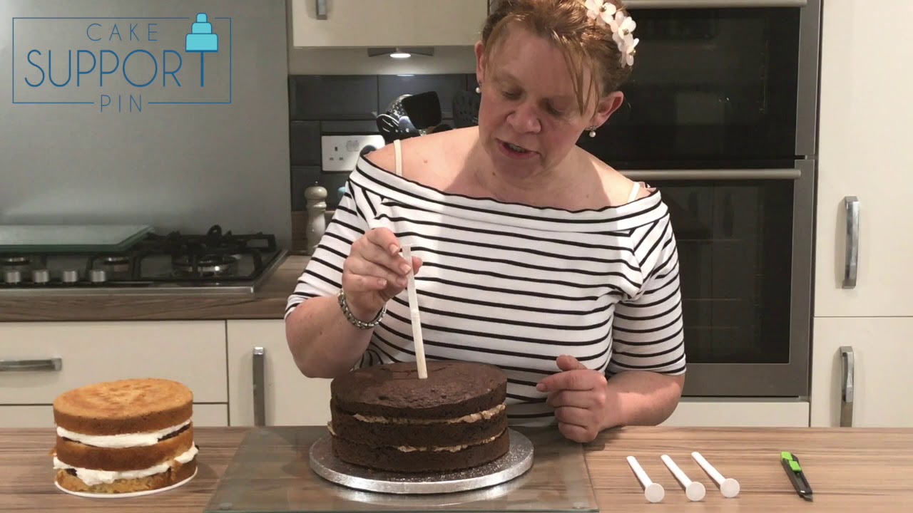 cake support pin full tutorial