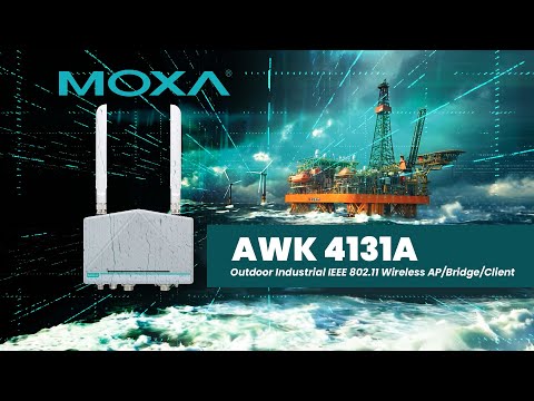 Outdoor Industrial Wireless AP/Bridge/Client - Moxa AWK4131A