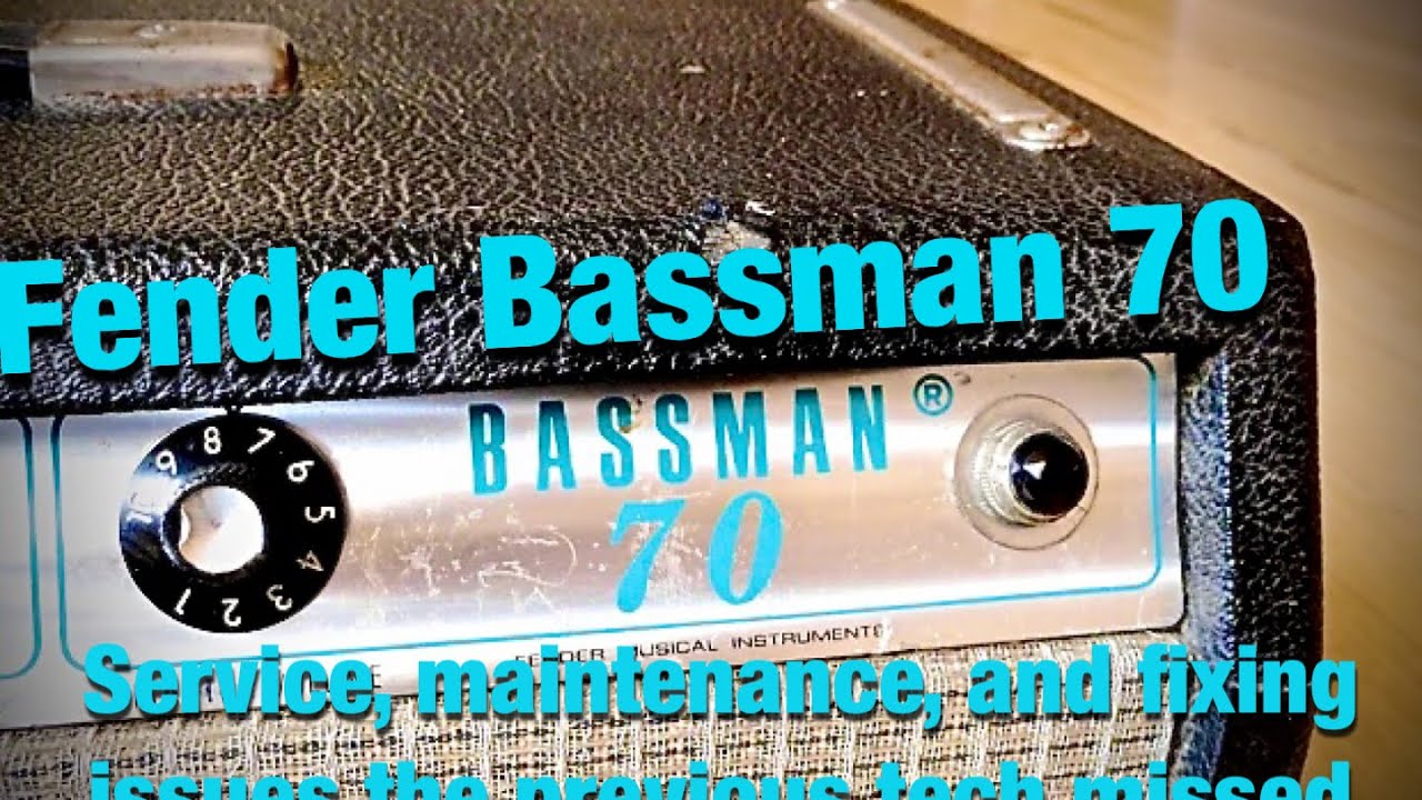 Fender Bassman 70 amp | Recap, Service, and fixing issues the previous tech missed!