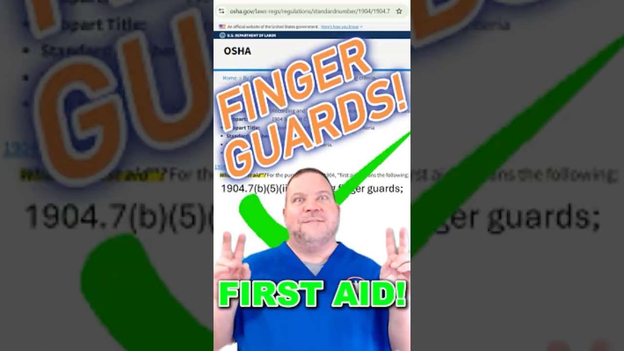 OSHA First Aid - Finger Guards