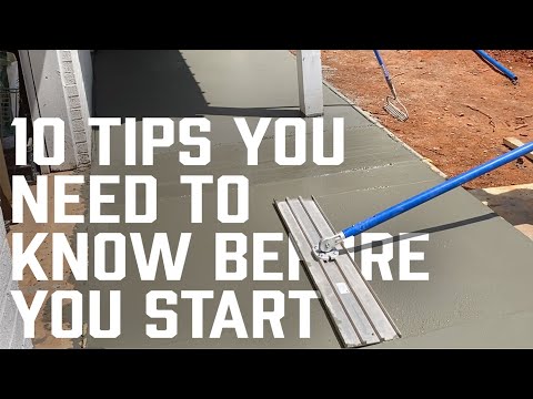 DIY Concrete Slab - How to get started