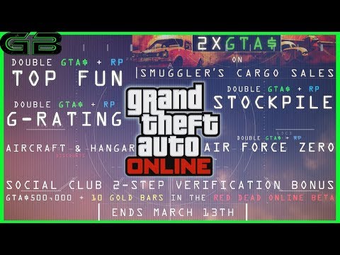 GTA Online: Flight Week and Social Club 2-Step Verification Rewards