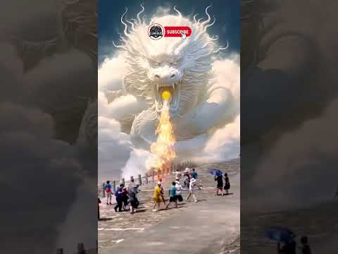 The dragon was angry and released a fire ball #mythicalcreatures #yearsofyou #dragon