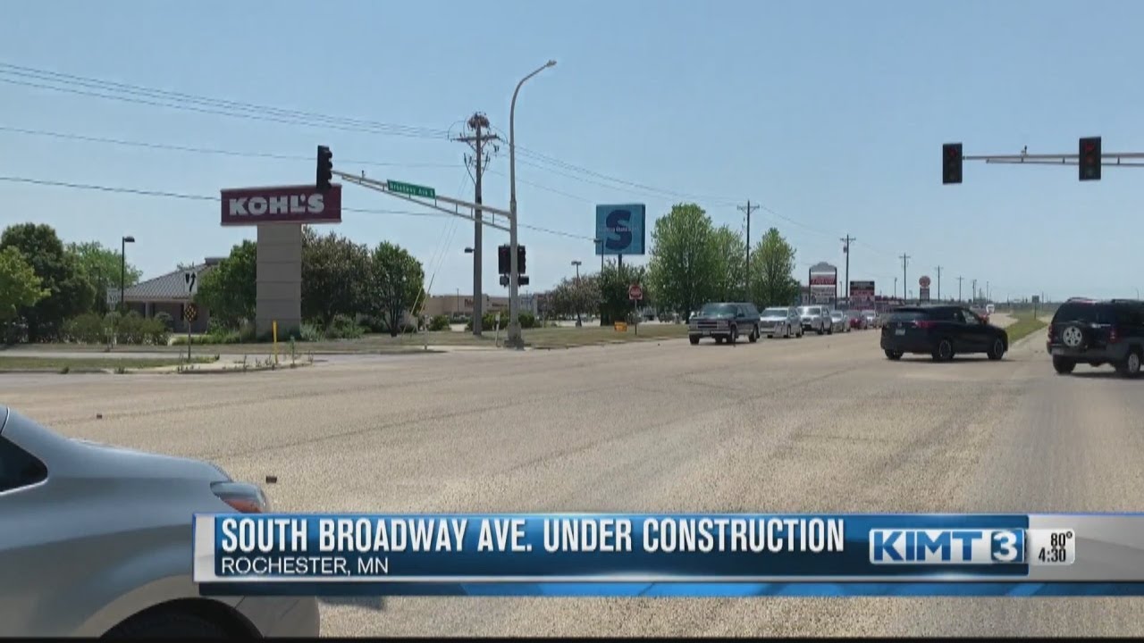 South Broadway Avenue under construction