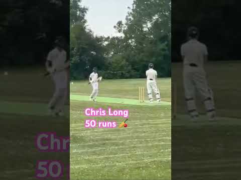 Chris long 50 runs πππΌ #haywardsheathcricket #cricket