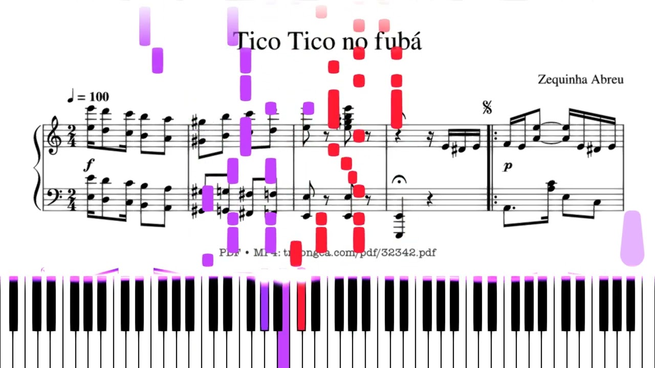 Tico Tico No Fubá | Piano with Sheet PDF + MIDI