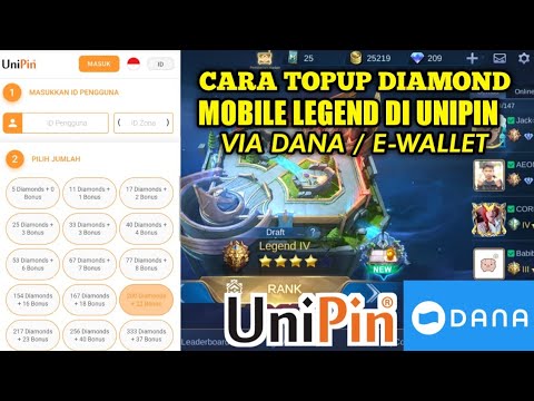 Tutorial Beli Diamond Di Unipin via E-Wallet Mobile Legends