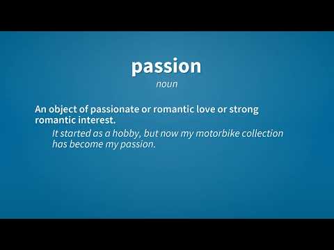 Passion Meaning of passion