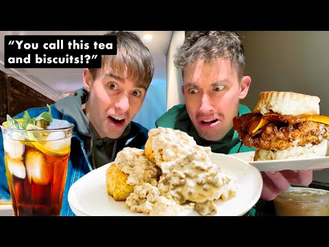 two Brits try Southern Biscuits and Gravy for the first time!