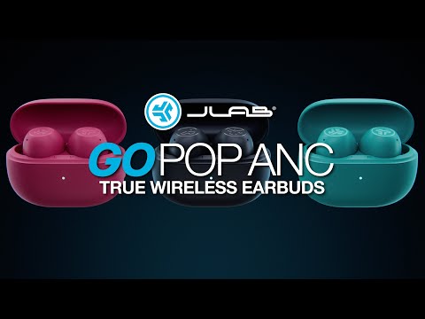 Jlab Go Pop ANC Active Noise Cancelling, 24Hr Playtime, IP55 Sweat ...