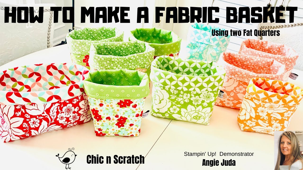 Easy Fabric Basket You Can Sew Today (Beginner Friendly!)