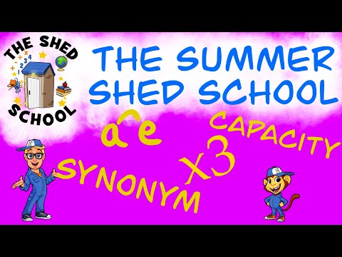 The SUMMER Shed School Friday 7th August synonym/ capacity problems/ a-e/ x3